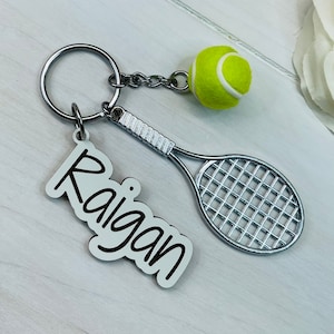 Tennis Gift | Tennis Keychain | Name Keychain | Personalized Tennis ...