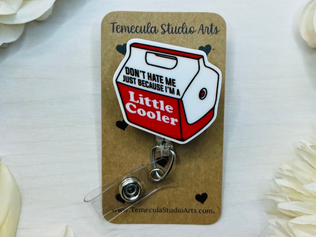 Funny Badge Reel Badge Reel Medical ID Badge Pinch Clip Badge Reel ...