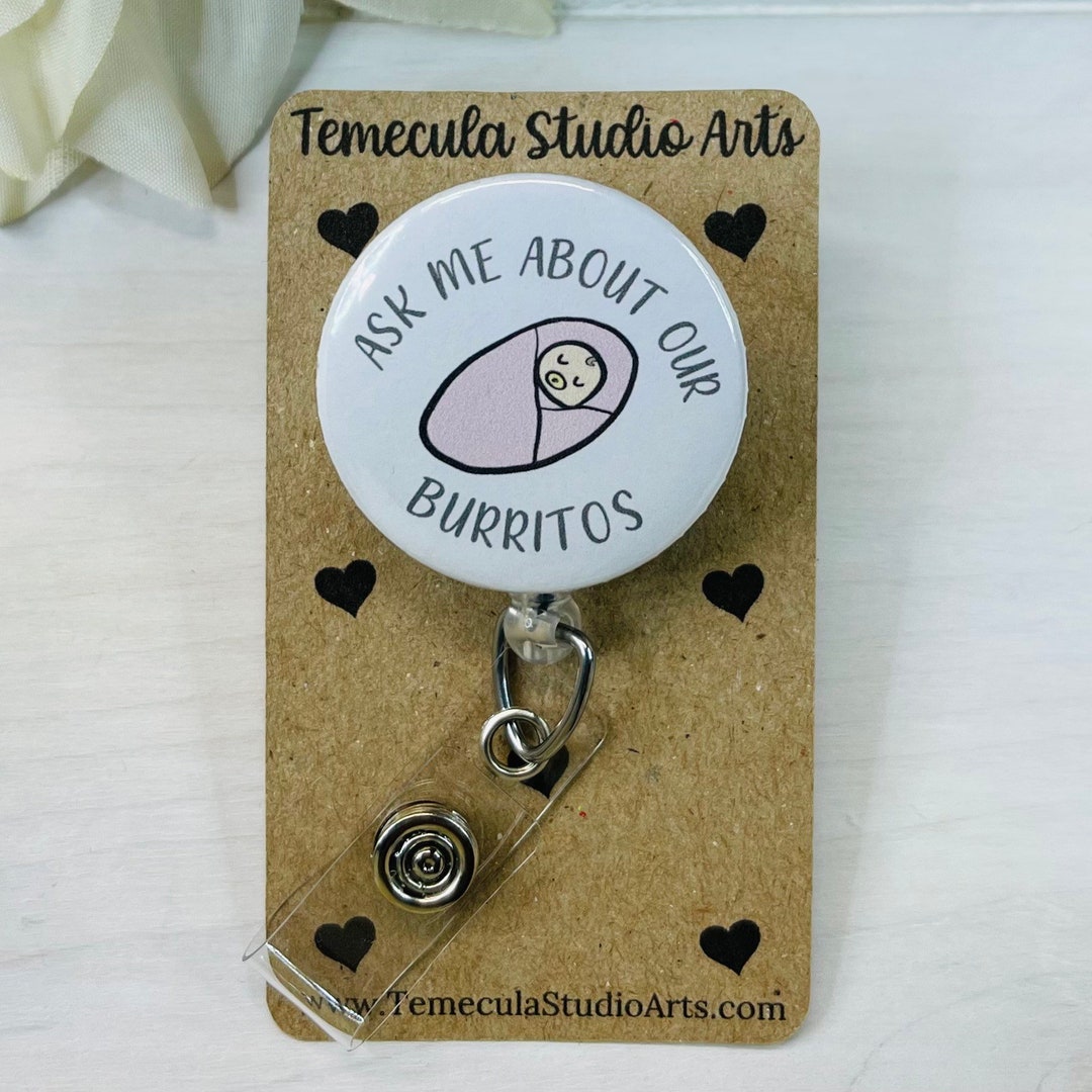 Mom Baby Nurse Lanyard | MBU Nurse Badge Reel | Medical ID Badge ...