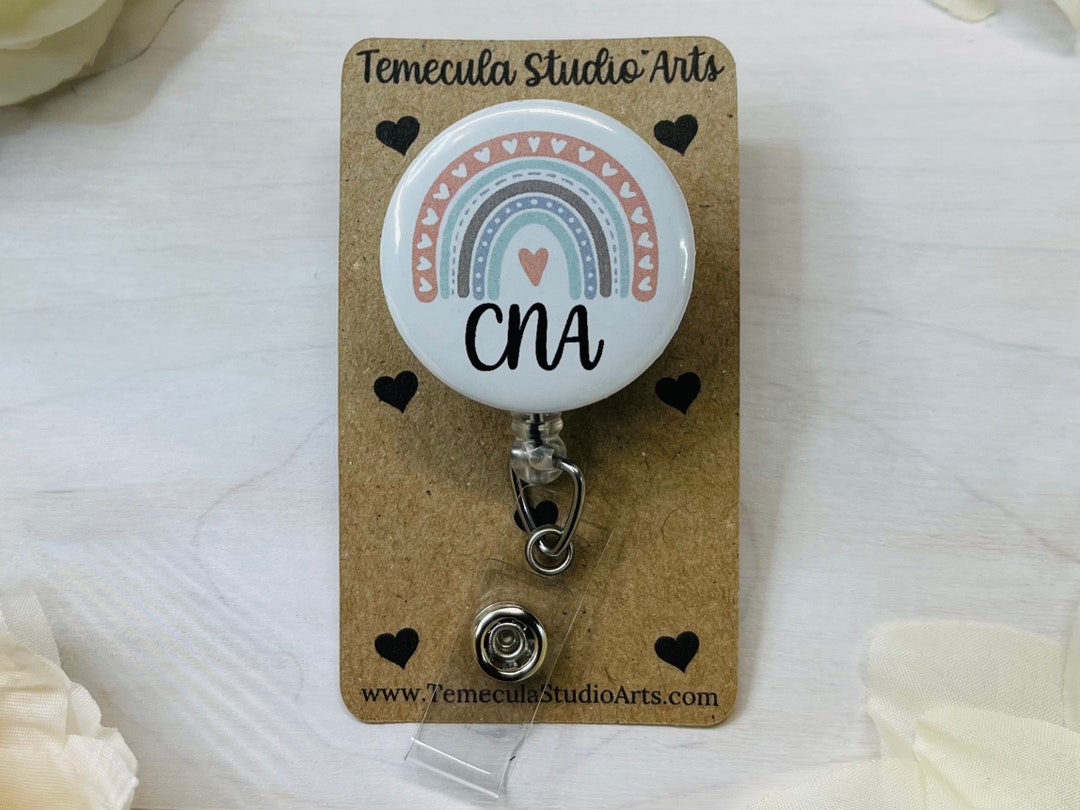 CNA Gift | Nursing Student Name Badge | Retractable Badge Reel ...