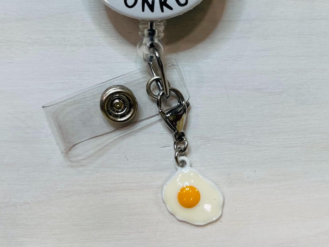 Egg Charm | Food Lover Gift | Cook Jewelry | Egg Lover Gift | Fried Egg ...