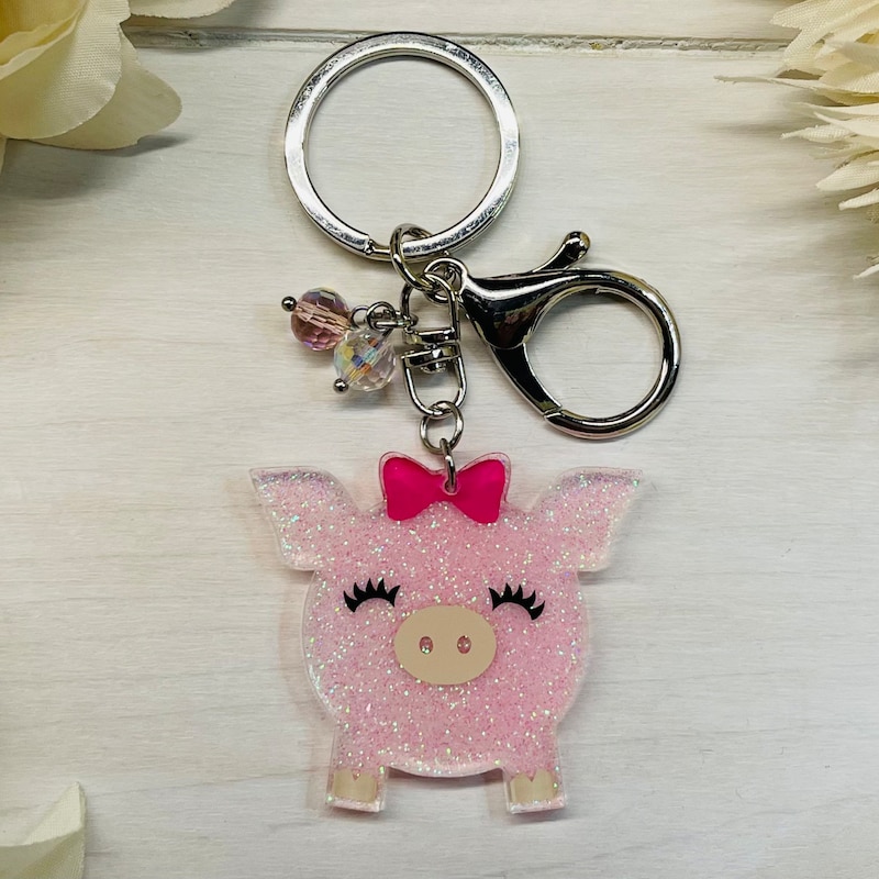 Pink Pig Charm - Etsy