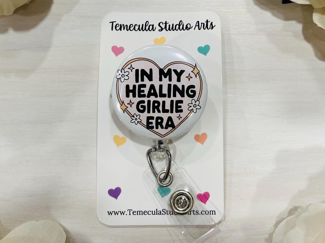 Healing Badge Reel | Healing Heart | Medical ID Badge | Pinch Clip ...
