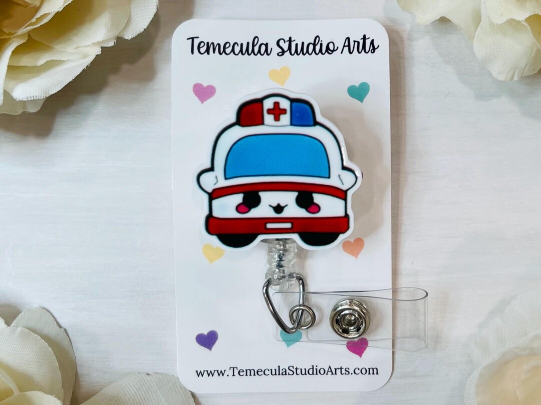 EMT | Ambulance | Badge Reel | Medical ID Badge | Nurse Badge Reel ...