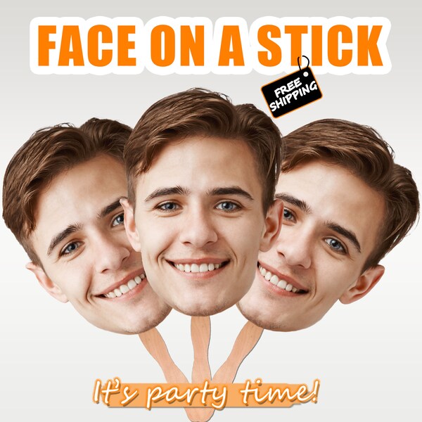 Photo Face on Stick - Etsy