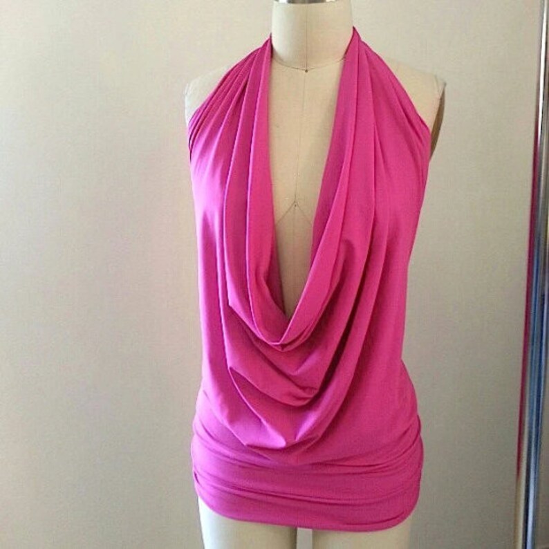 Purple Dress Backless Drape Halter Top OR Dress Halter - Etsy