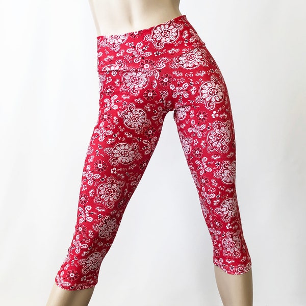Red Yoga Pants - Etsy