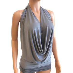 Bubblegum Light Pink Backless Drape Halter Top or Dress Pick Your SIZE ...