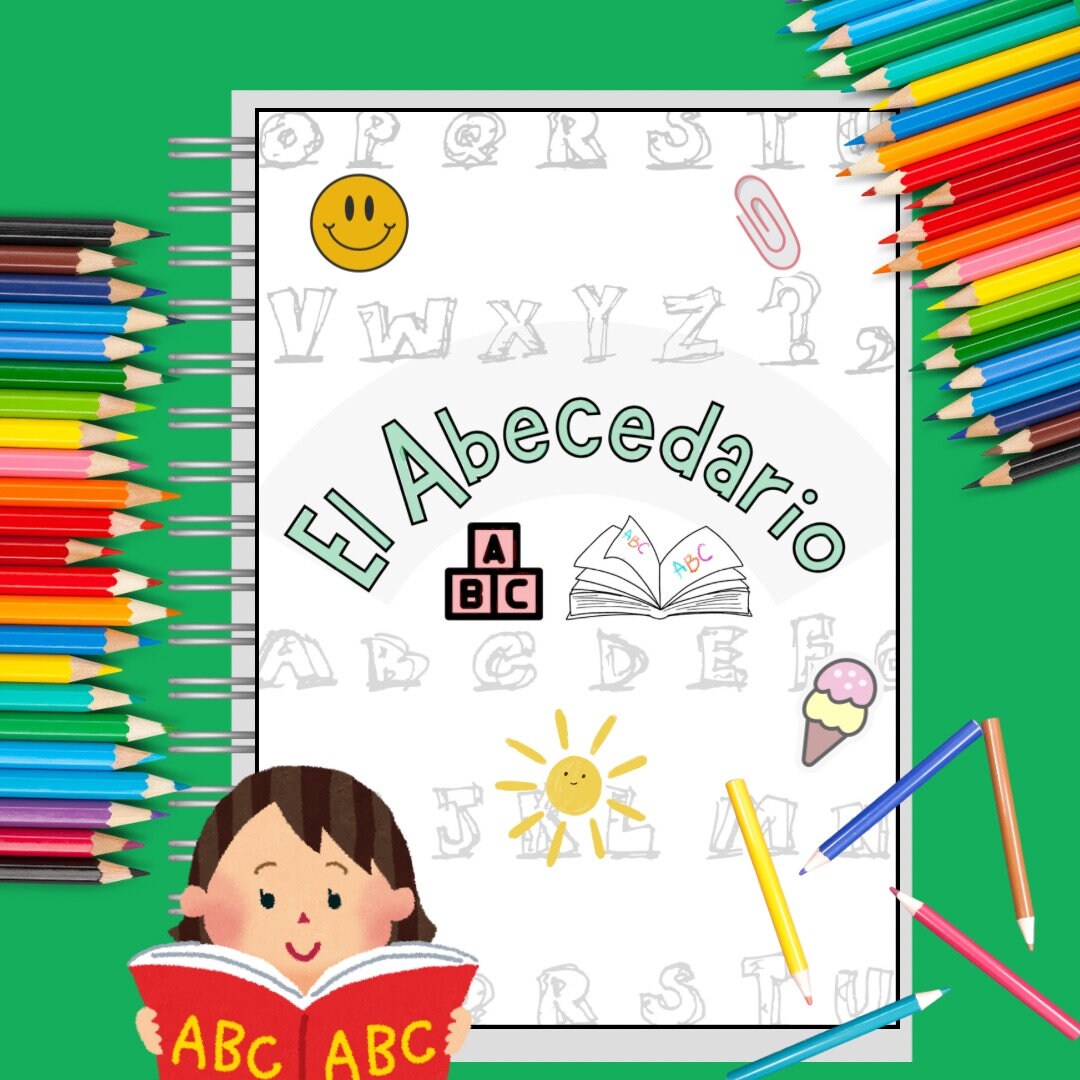 Printable Spanish Alphabet Coloring Book A to Z Instant Download PDF - Etsy