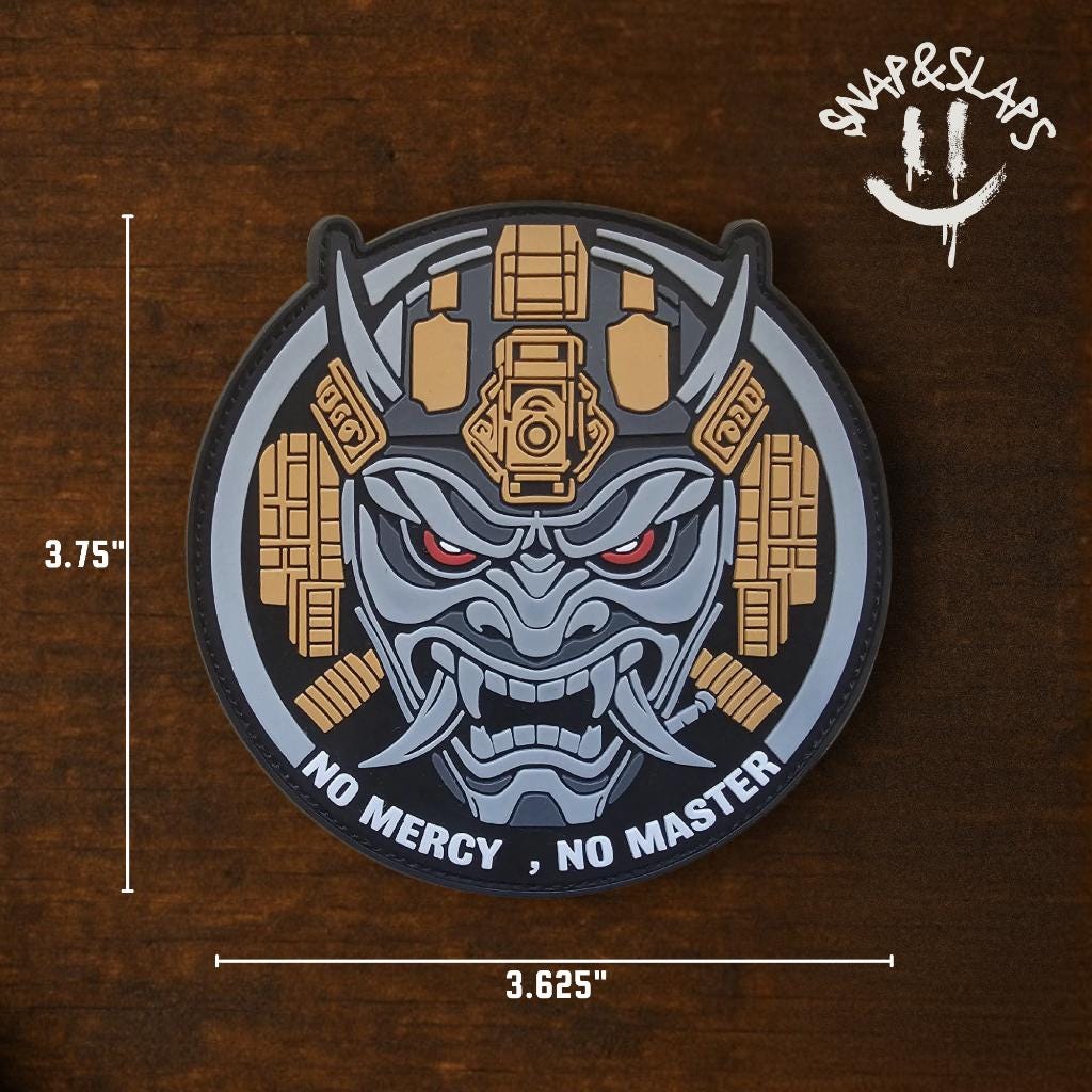 Oni Samurai PVC Patch – Tactical Morale Patch - Etsy