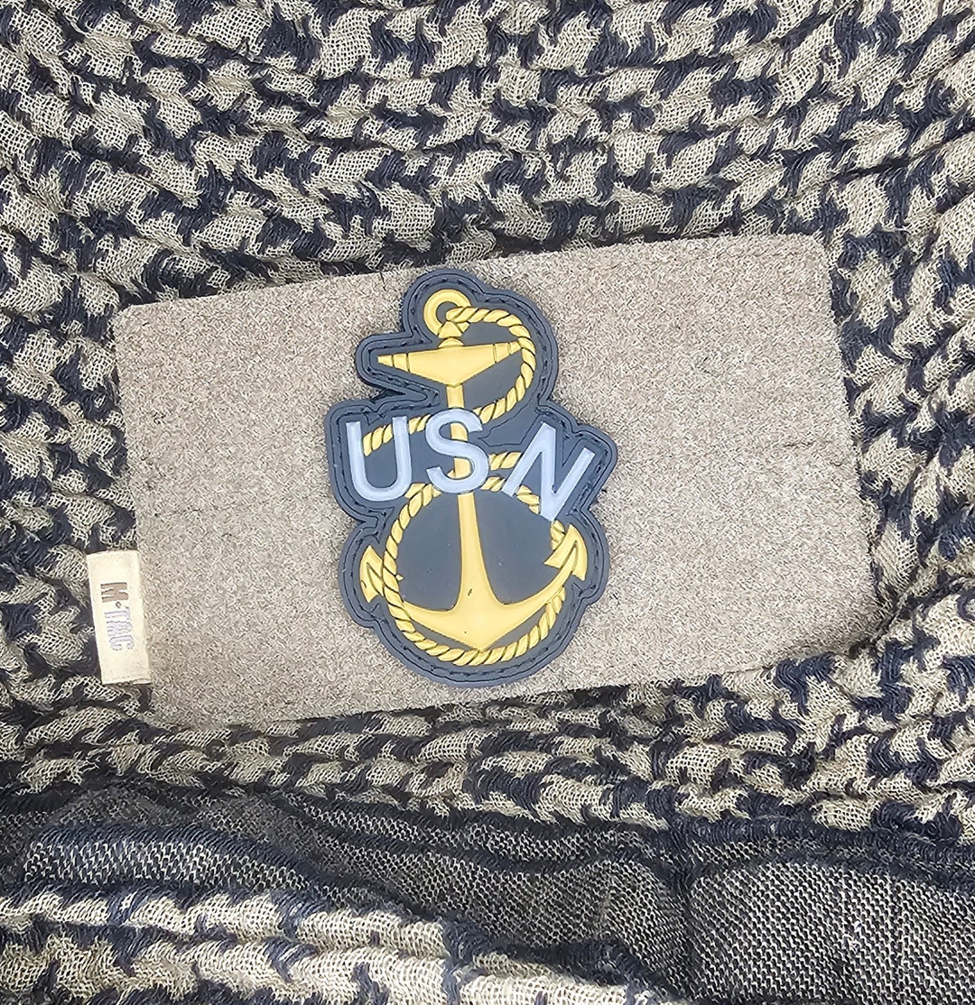USN Heritage Anchor PVC Patch - Patriotic Military Morale - Etsy
