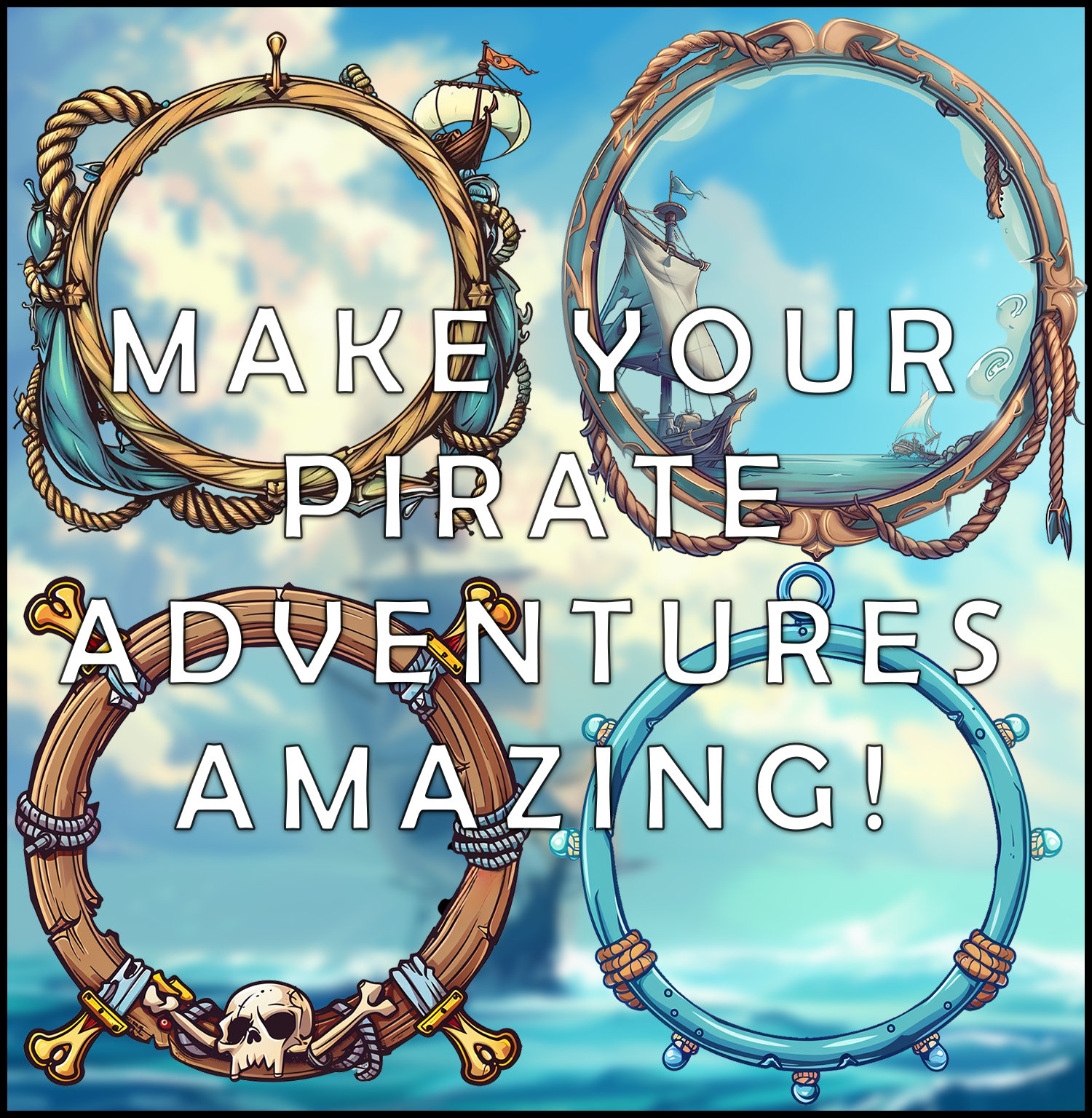 31 Pirate and Nautical Themed TTRPG Token Frames for Vtts - Etsy