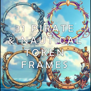 31 Pirate and Nautical Themed TTRPG Token Frames for Vtts - Etsy
