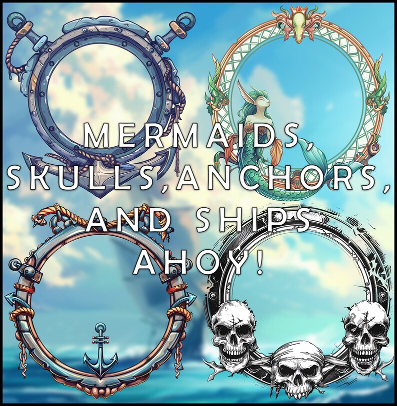 31 Pirate and Nautical Themed TTRPG Token Frames for Vtts - Etsy