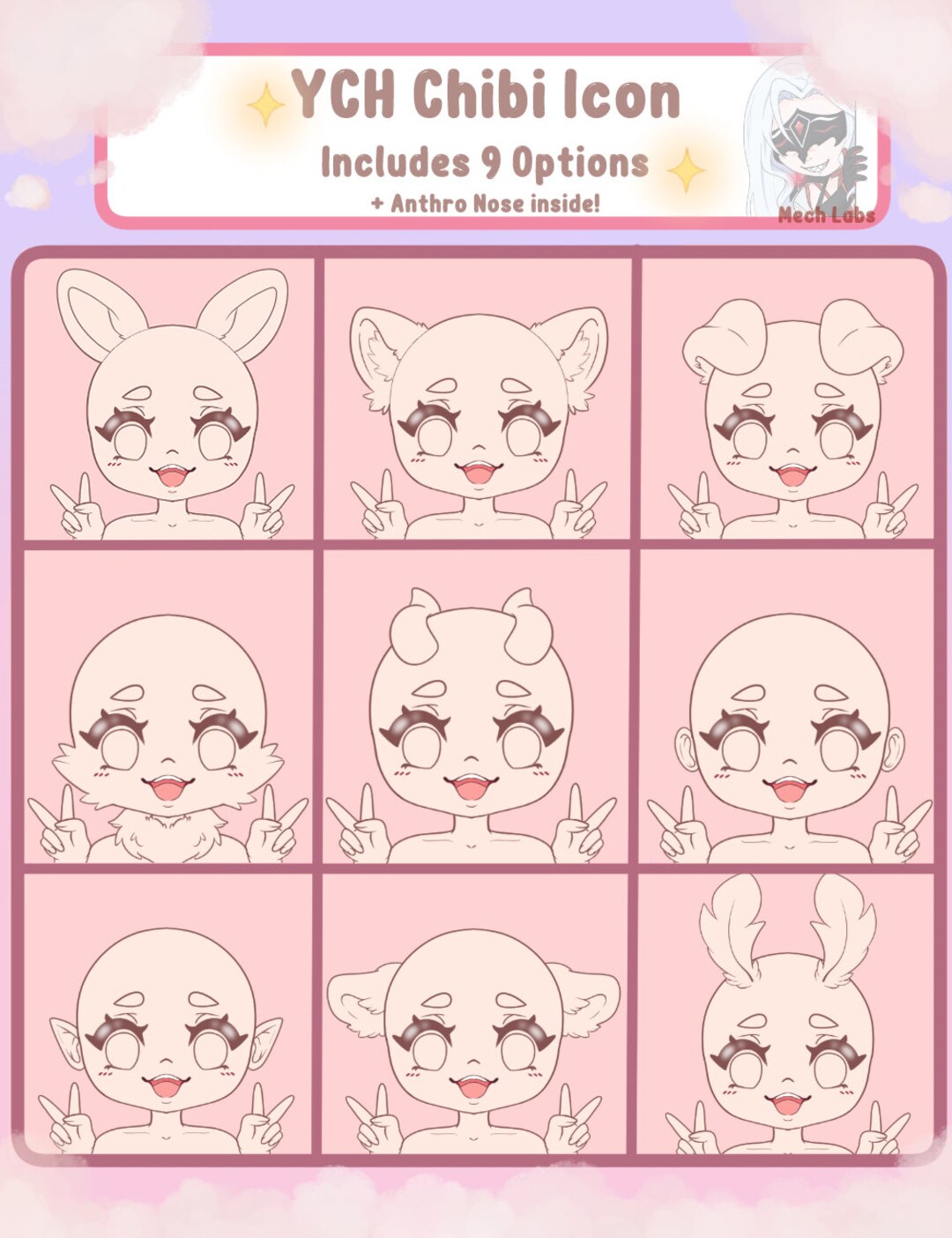 P2U YCH Chibi Icon - Etsy