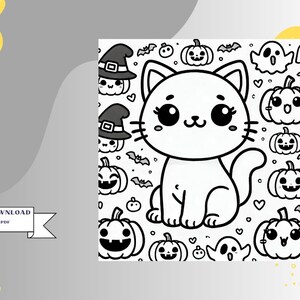Bold and Easy Coloring Book, Cute Halloween Coloring Pages, Cute Creepy ...