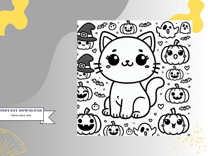 Bold and Easy Coloring Book, Cute Halloween Coloring Pages, Cute Creepy ...