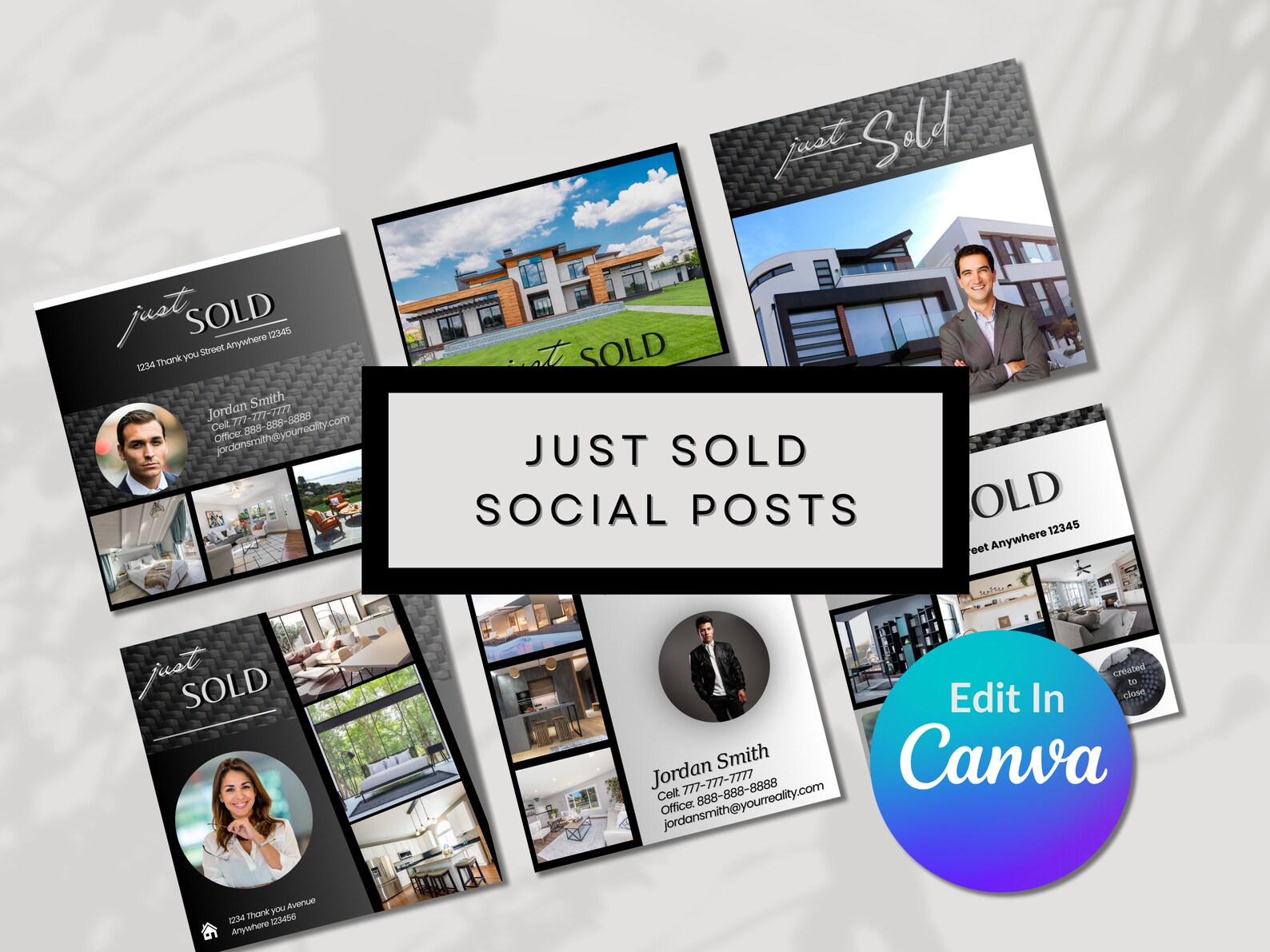 Real Estate Social Media Template | Realtor Sold Social Media | Real ...