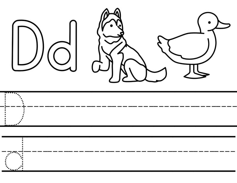 37 Pages Printable Alphabet Writing Worksheets A to Z for Kids ...