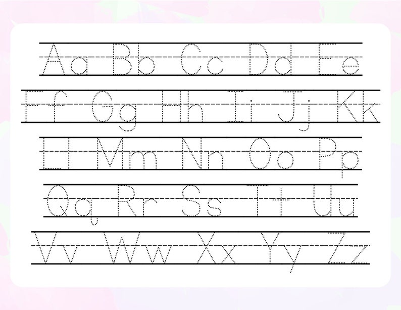 37 Pages Printable Alphabet Writing Worksheets A to Z for Kids ...