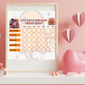 To Do List for Kids Halloween Daily Chore Checklist Kids Printable ...