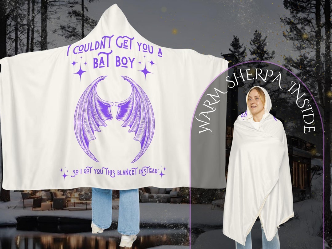 Bat Boy Reading Snuggie ACOTAR Wearable Blanket, Rhysand My Reading ...