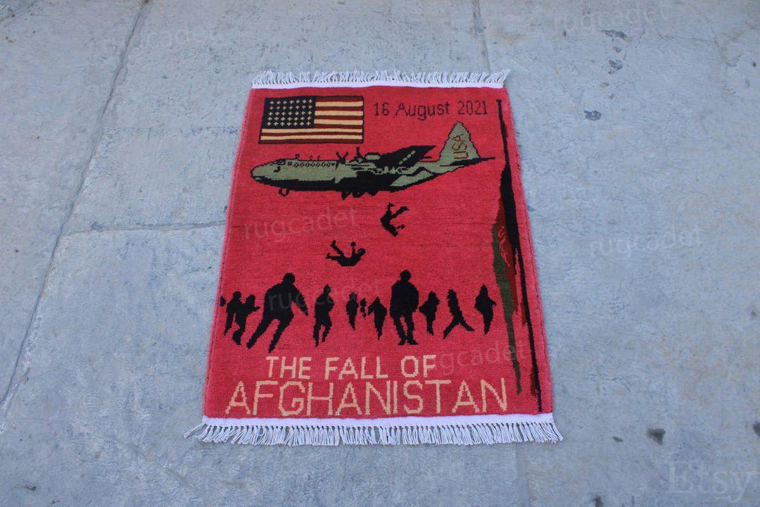 RARE Sunset Afghan War Rug – Handwoven Memorial Rug | August 2021 ...