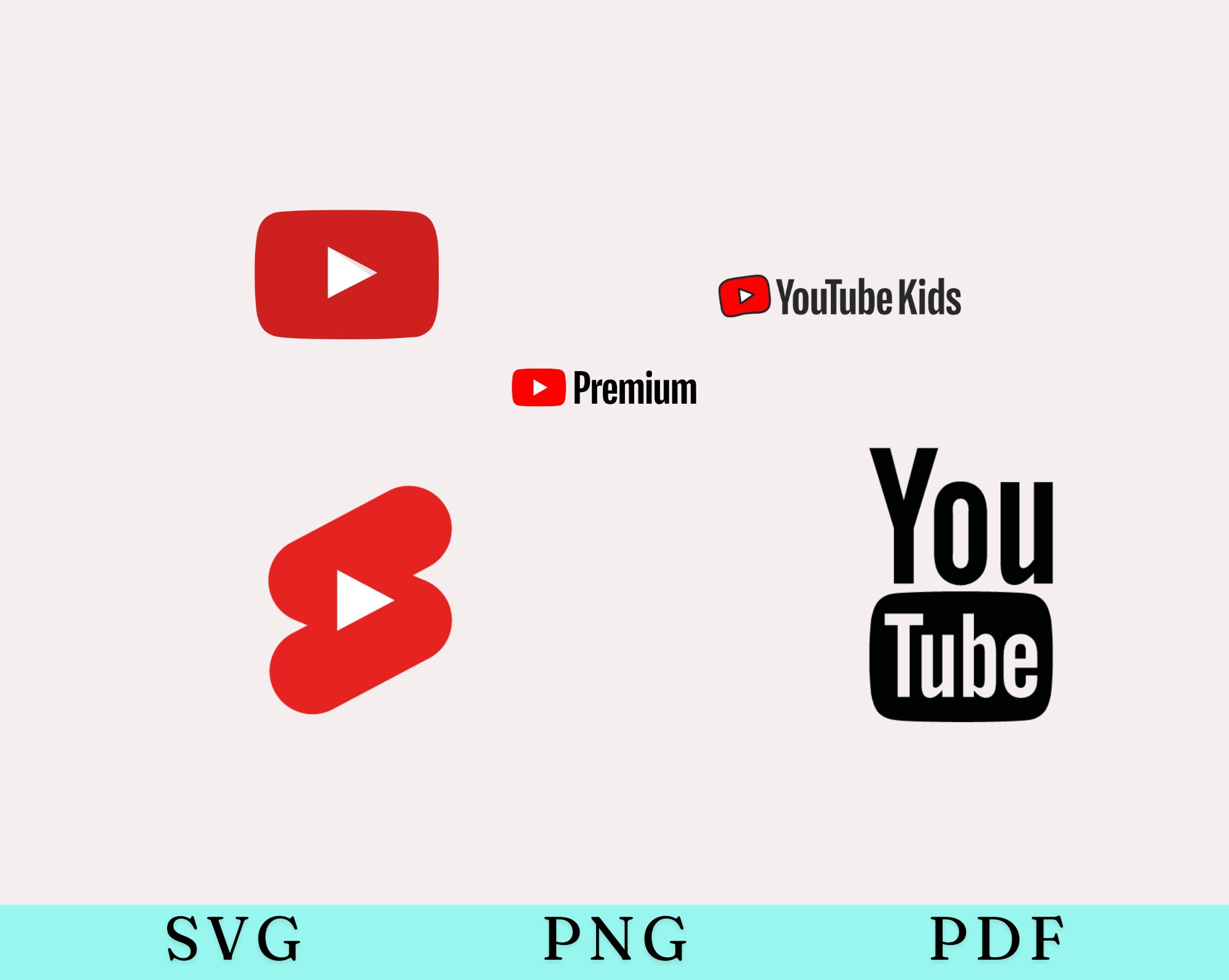 Youtube Layered Icon, Svg Logo, Clipart, Stickers ,vector - Etsy