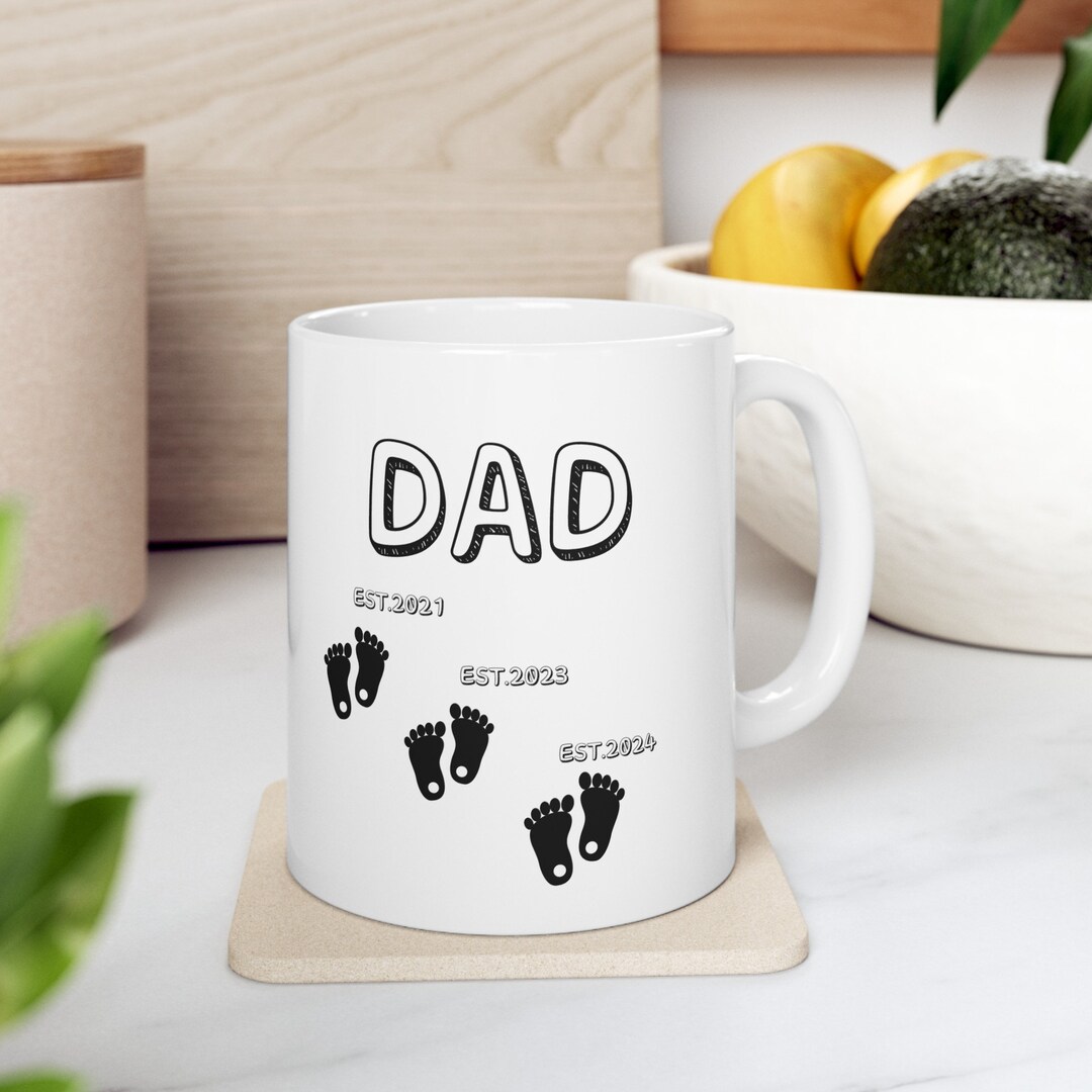 Best Dad Mug Dad Est. Mug Gift for Dad Dad Coffee Mug Best Dad Gift for ...