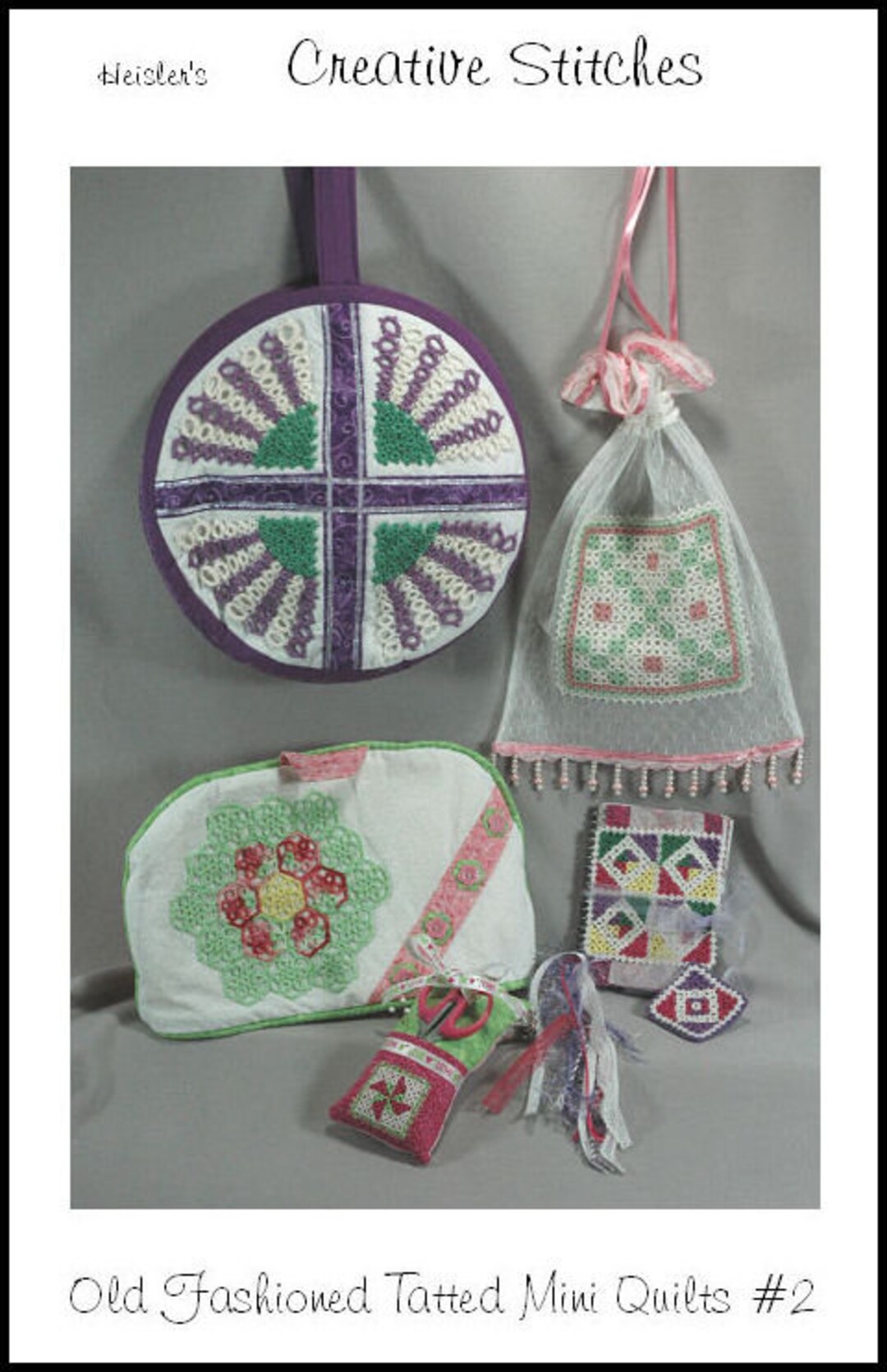 Old Fashioned Tatted Mini Quilts Patterns - Fans, Garden,pinwheel ...