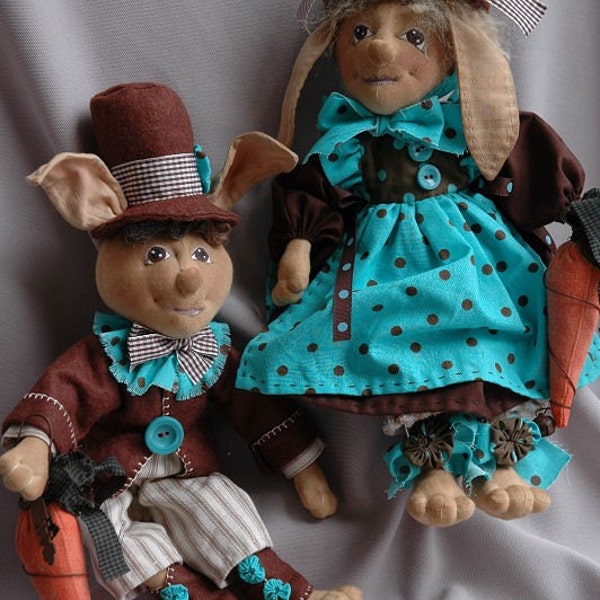 Primitive Rabbit Patterns - Etsy