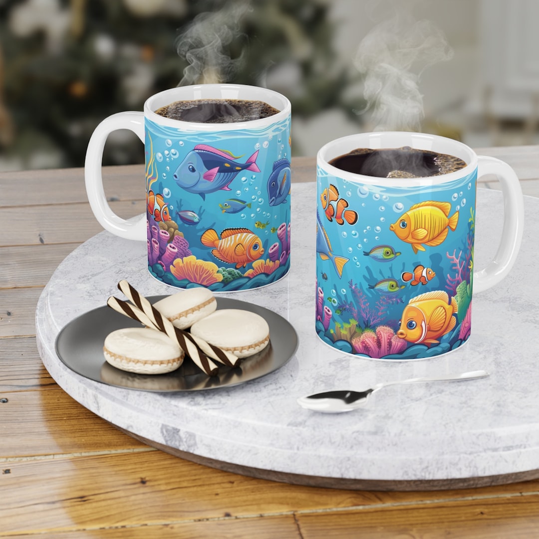 Cartoon Fish, Ocean, Reef, Ceramic Mugs (11oz\15oz) - Etsy
