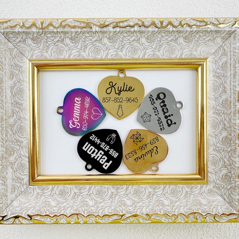 Heart Dog Tag - Etsy