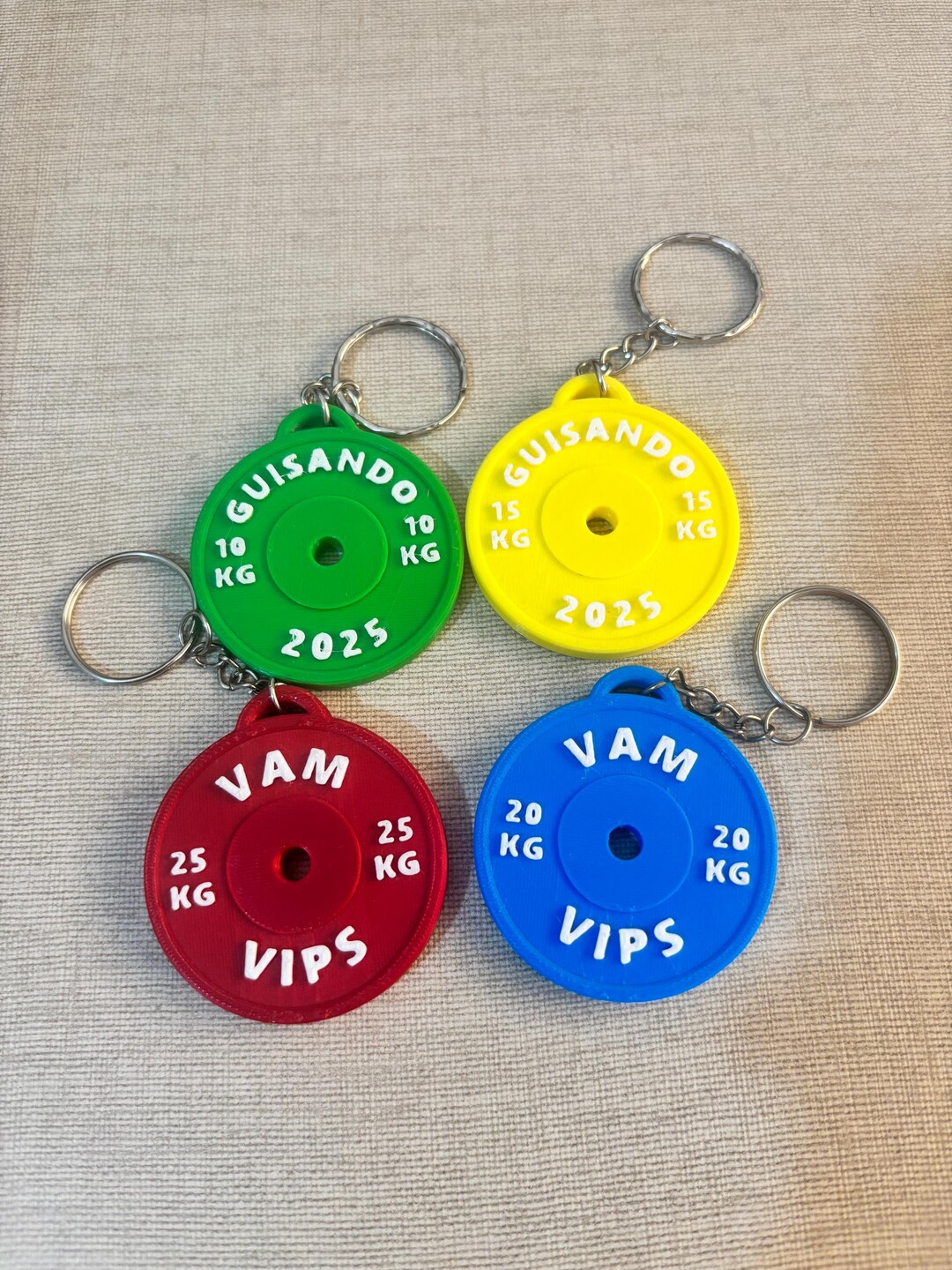 Crossfit Keychains With CUSTOM 3D Printed Weight Plates - Etsy