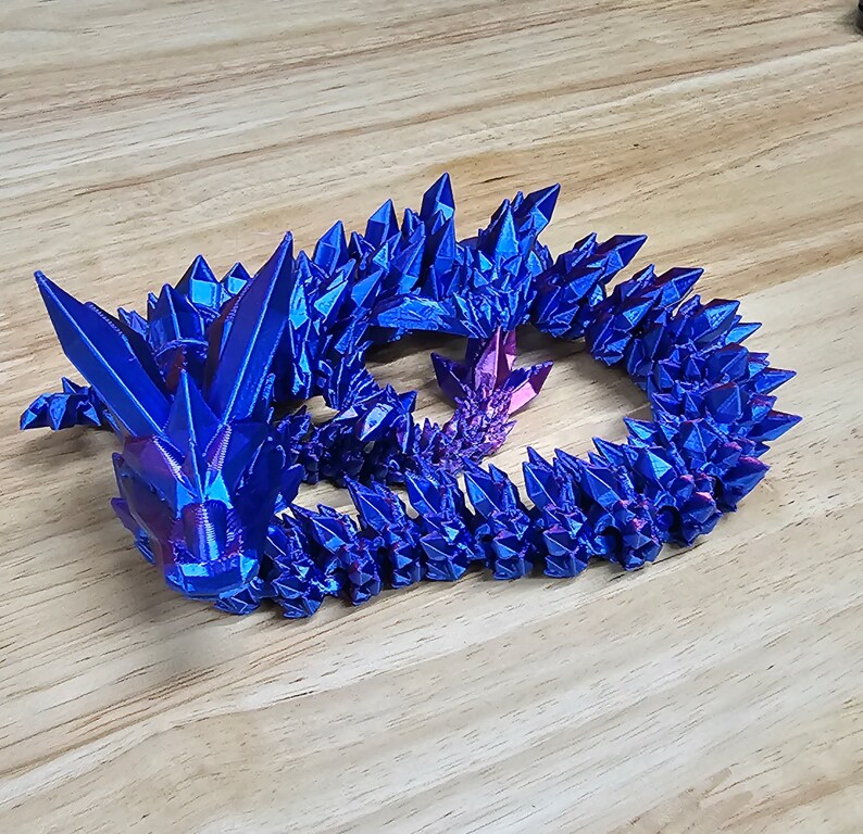 Crystal Dragon 42cm Long 3D Printed Cinderwing3d Design - Etsy Australia