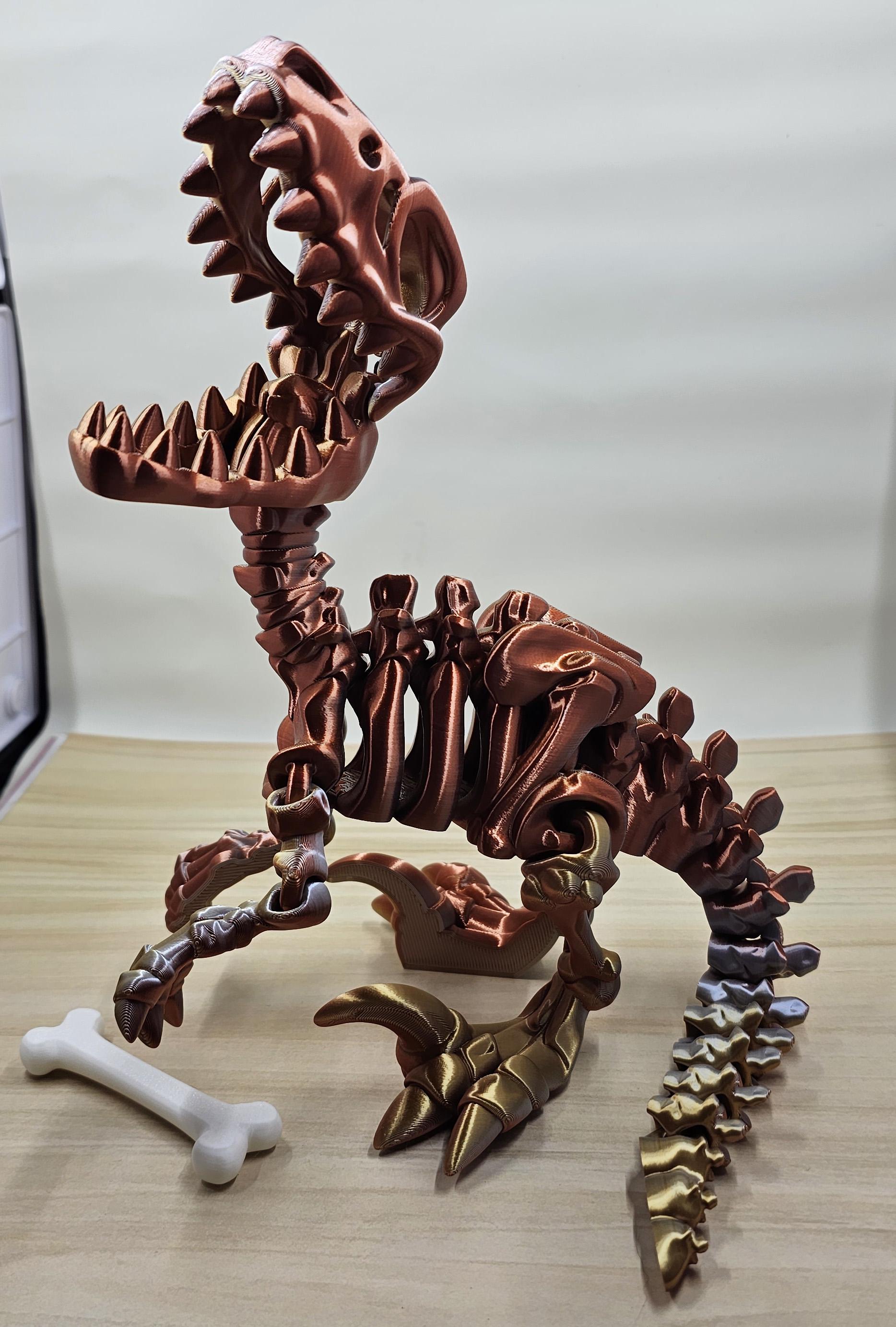 Articulated Flexi Skeleton Raptor 3D Printed Flexi Factory Design - Etsy