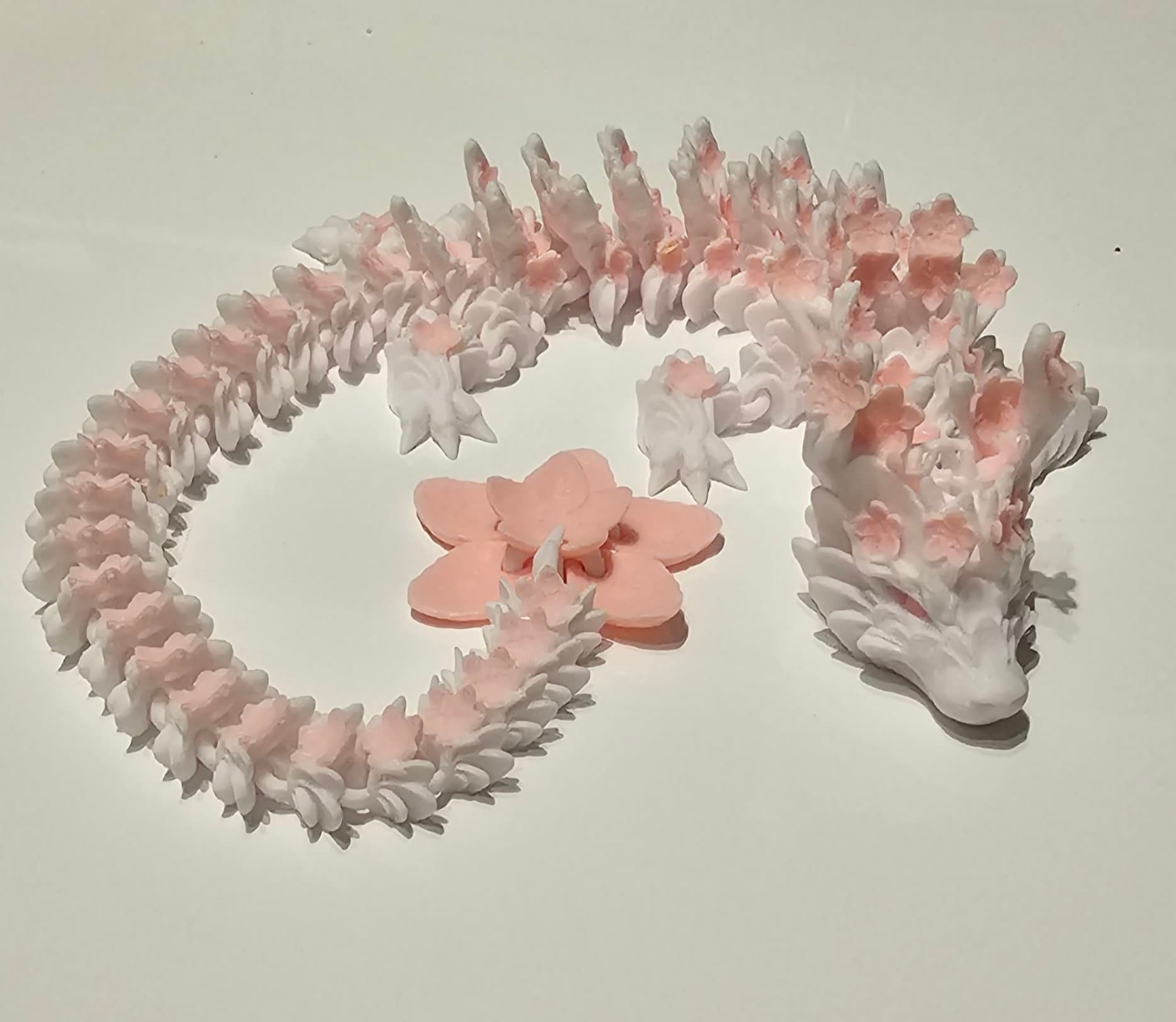 Cherry Blossom Dragon 3D Printed Cinderwing3d Design - Etsy
