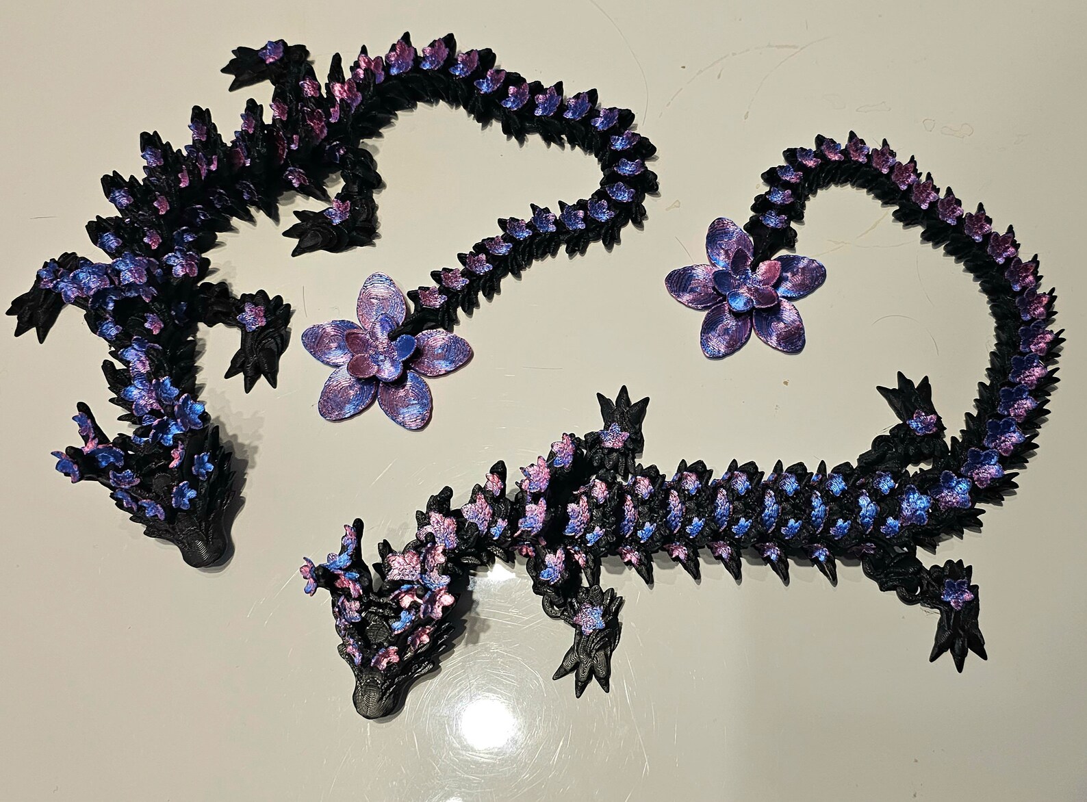 Cherry Blossom Articulating Dragon 3D Printed Cinderwing3d Design - Etsy