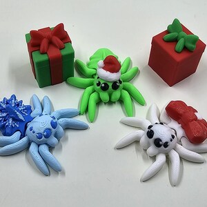 Tiny Christmas Spiders Articulated Mini 3D Printed Festive Seasonal - Etsy