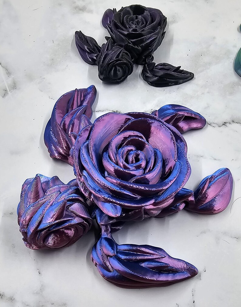 3D Printed Articulating Rose Turtle Fidget Toy - Cinderwing3d Design - Etsy
