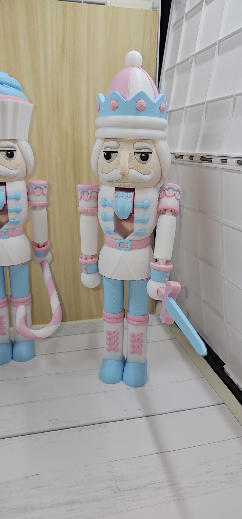 Candyland Nutcracker Figurine | Pastel Christmas Decor With Accessories ...