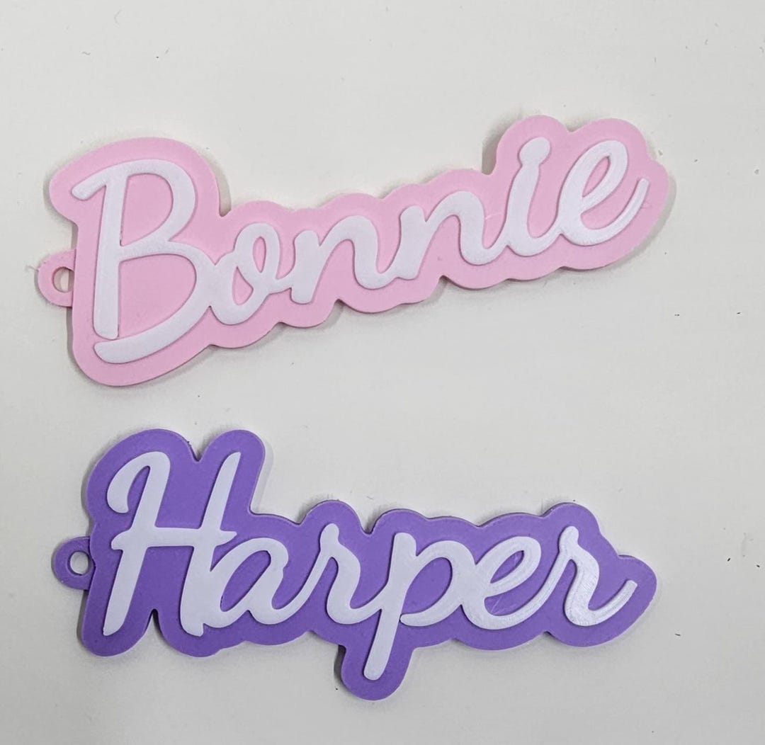 Bag Tag Customizable 3D Printed Name Tag for School Bag - Etsy