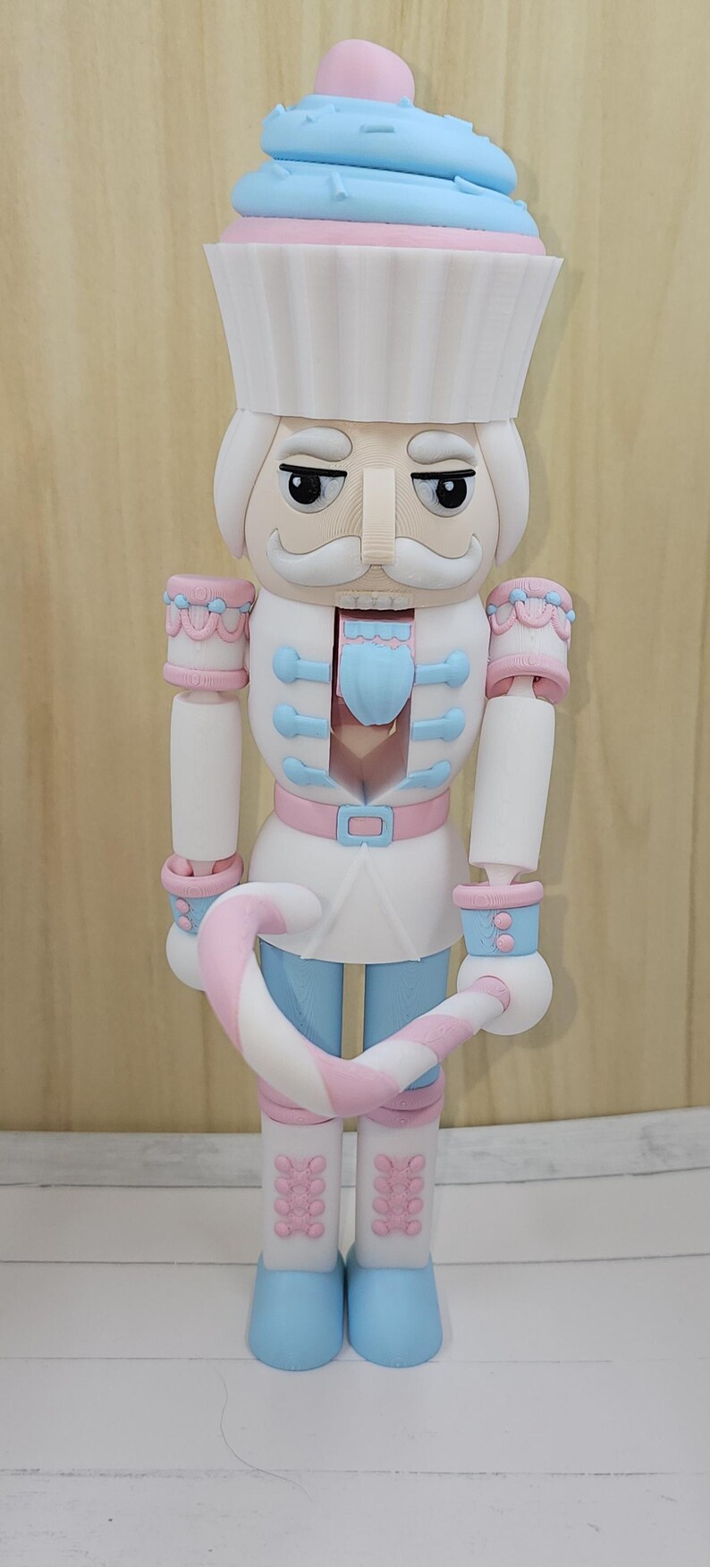 Candyland Nutcracker Figurine | Pastel Christmas Decor With Accessories ...