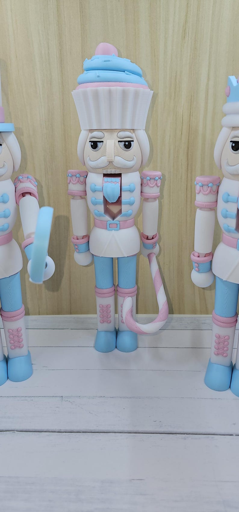 Candyland Nutcracker Figurine | Pastel Christmas Decor With Accessories ...