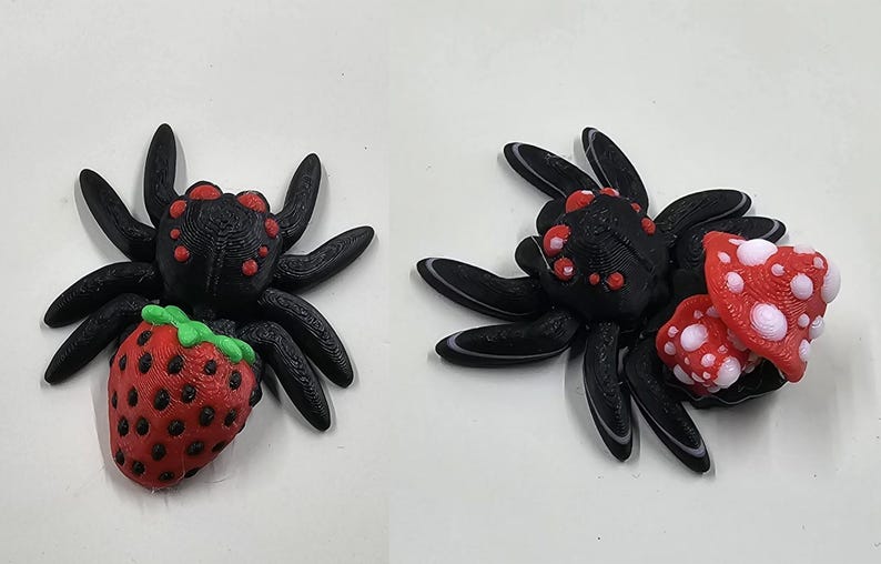 Tiny Spiders Articulated Mini Spider 3D Printed - Etsy
