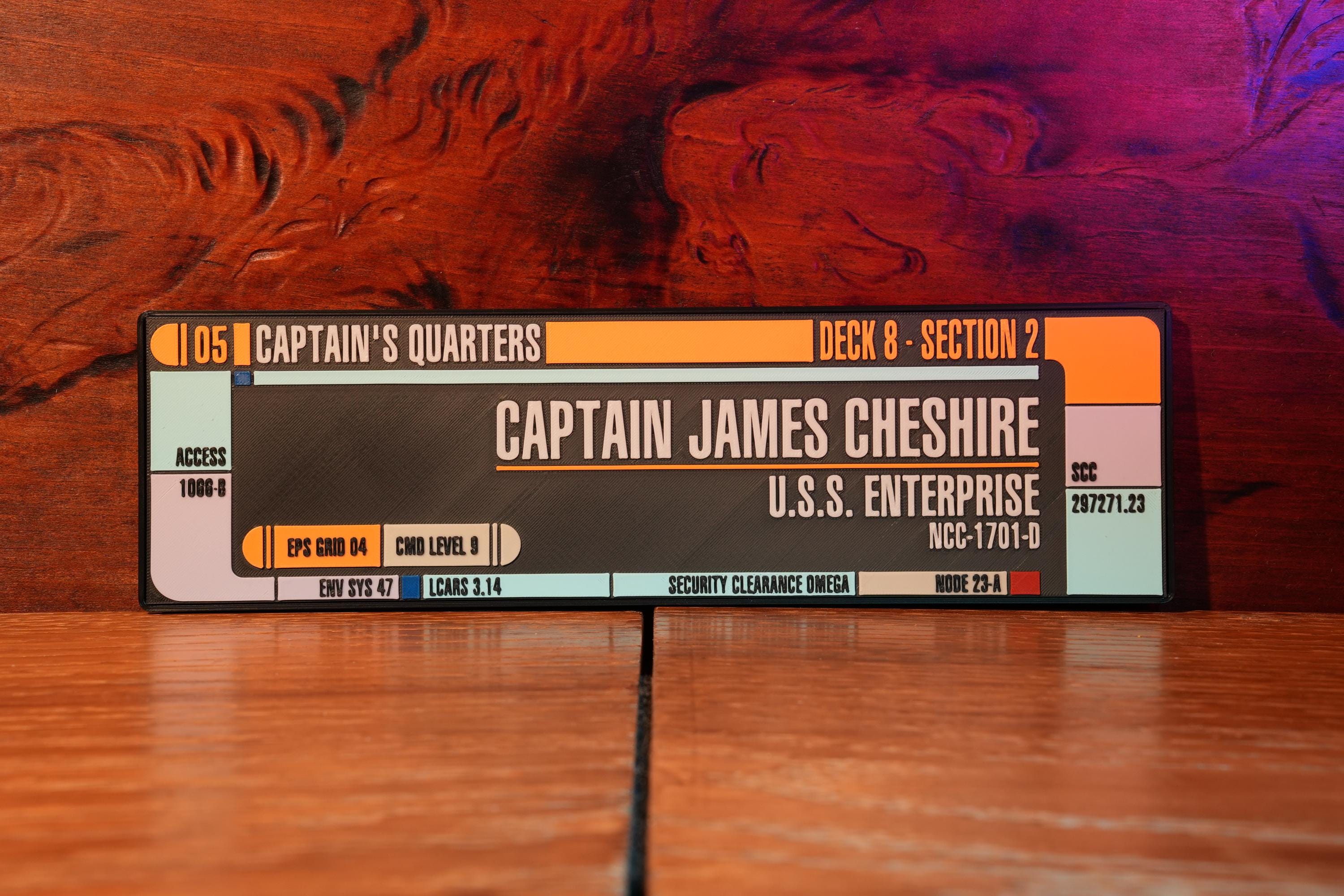 Personalized ST TNG LCARS Sign - Fully Customizable and Personalized - Etsy