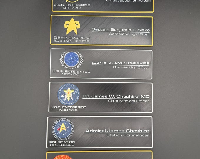 Star Trek Starfleet Command Badge Sign | United Federation of Planets ...