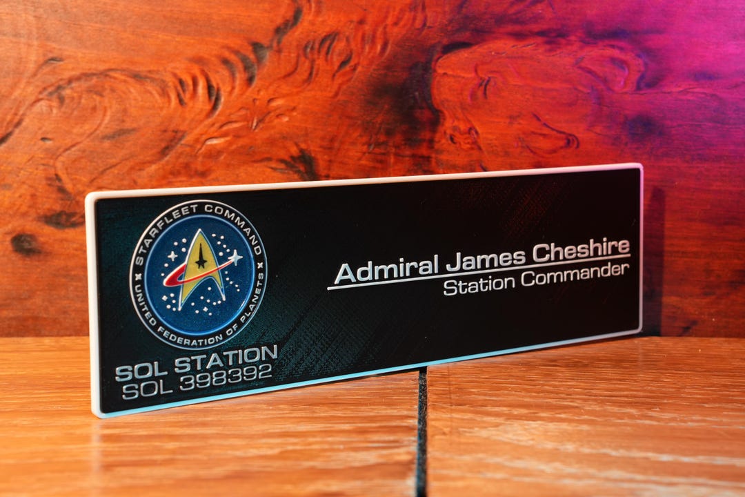 Personalized Starfleet Command Nameplate - Customized and Personalized ...