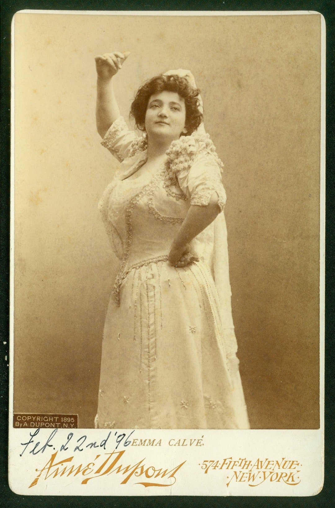 S8, 803-10, 1890s, Cabinet Card, Emma Calvé 1858-1942 French Operatic ...