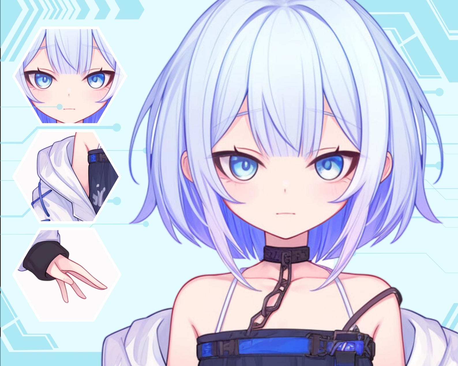 Custom Live2d Vtuber Commission Vtuber Assets Live2d Model Commission ...